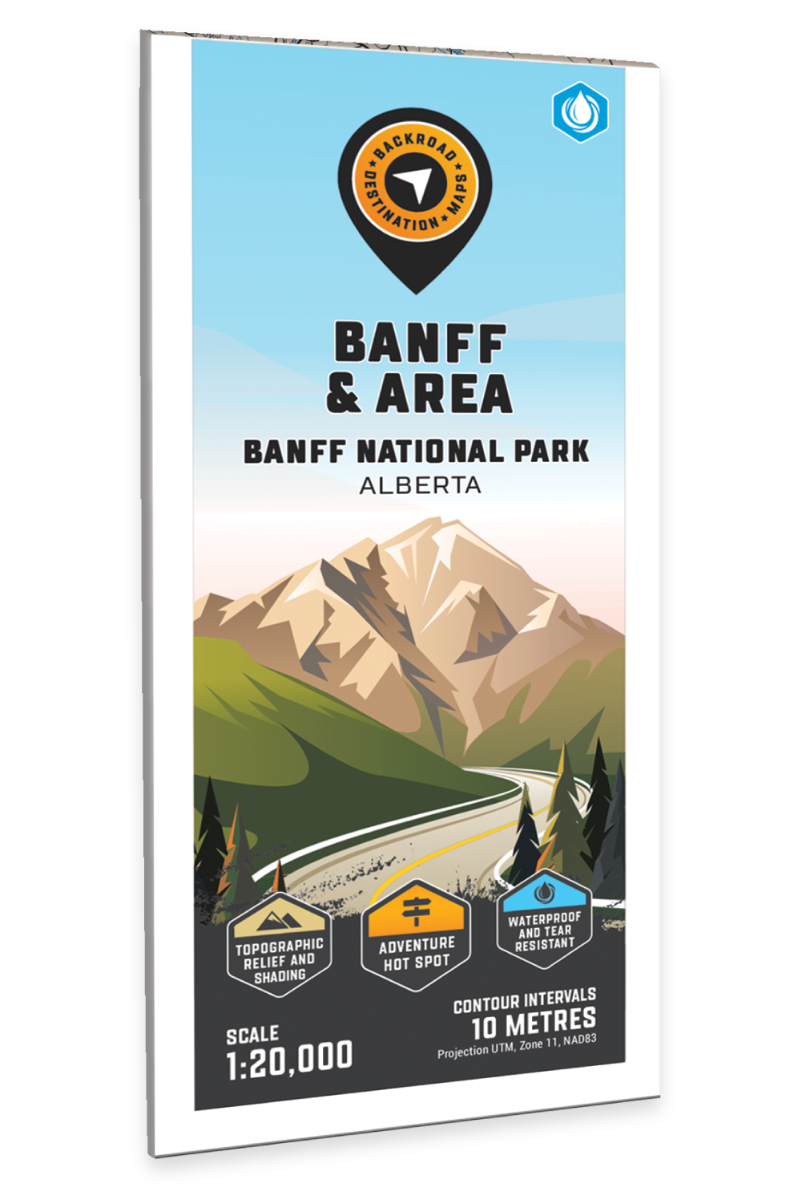 Banff & Area (Banff National Park, Alberta) - Destination Map – Buy ...