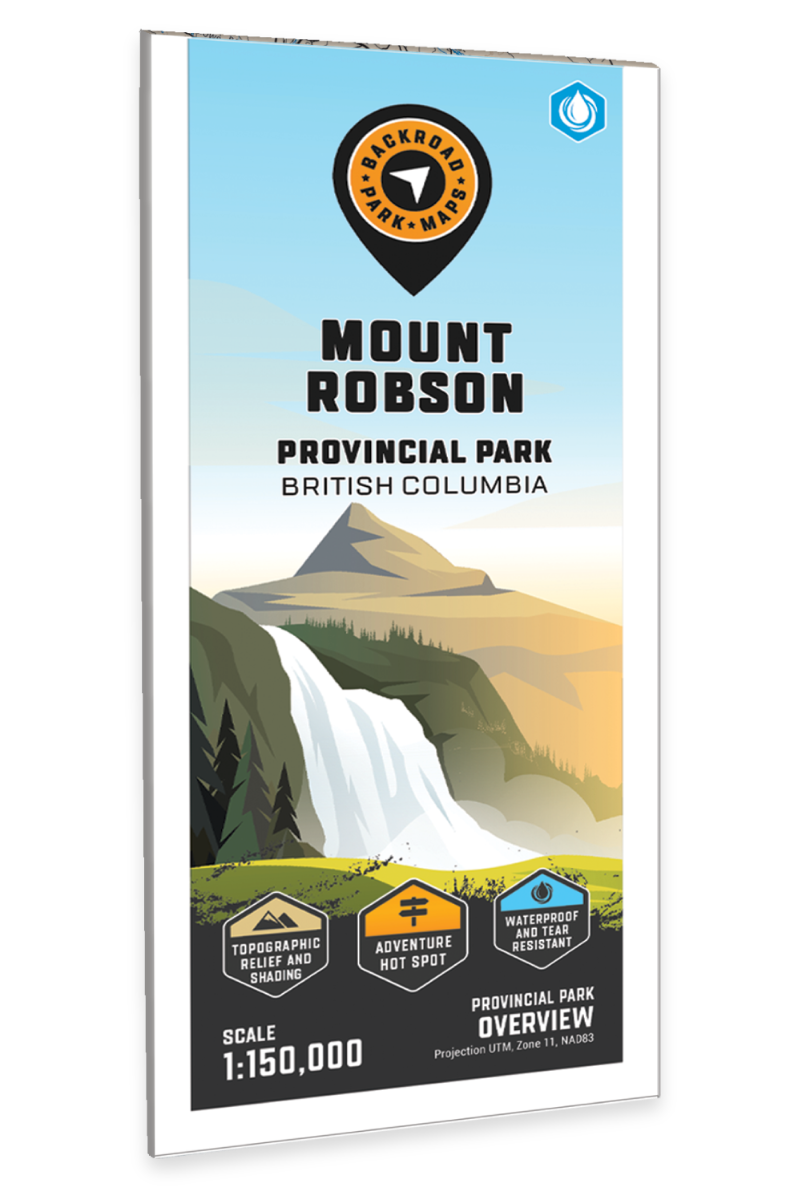 Mount Robson Provincial Map BC - Park Map – Buy Online | Premium ...
