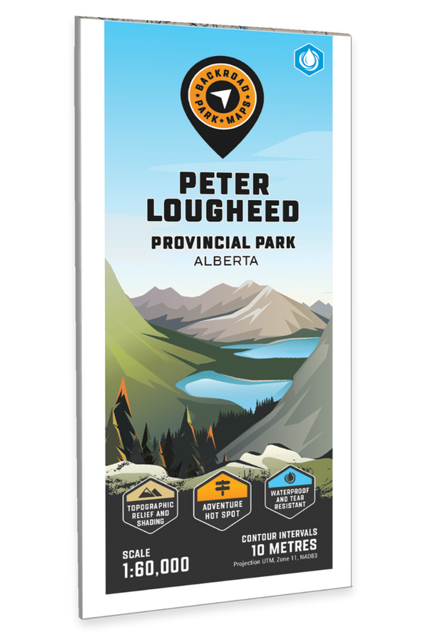 Peter Lougheed Provincial Park Alberta - Park Map – Buy Online ...