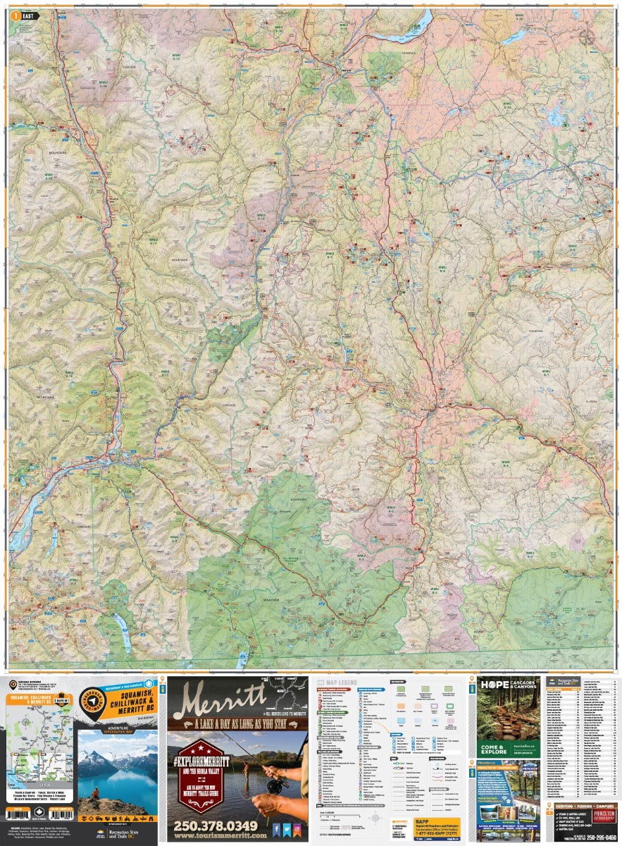Squamish, Chilliwack & Merritt BC - Recreation Map – Buy Online ...